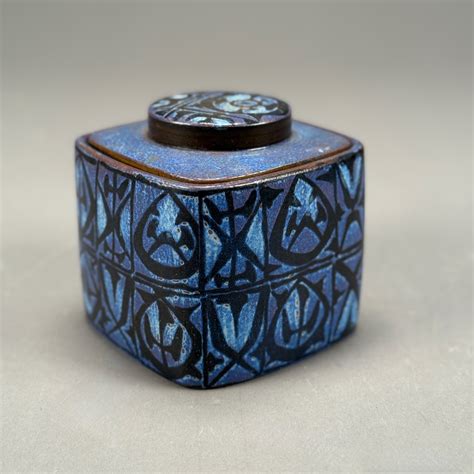 Lot 095 Royal Copenhagen Pottery Covered Box The Base Marked 7043211
