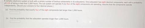 solved a complex electronic system is built with a certain