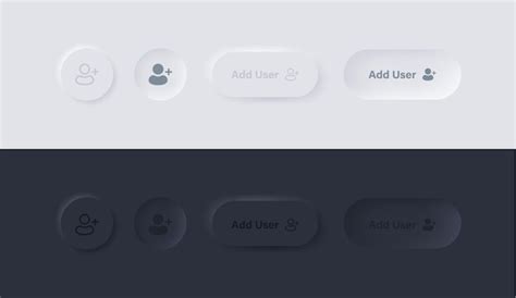 premium vector neumorphic new user icon or add friend symbol for ui