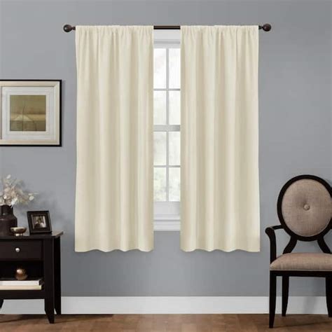 Rod Pocket Blackout Curtains The Home Depot