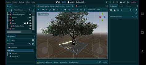 I Am Making A Realstic Asset Of A Realstic Scene On My Godot Mobile Apk For All The Godot