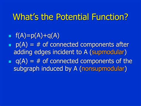 Ppt Greedy Approximation With Non Submodular Potential Function