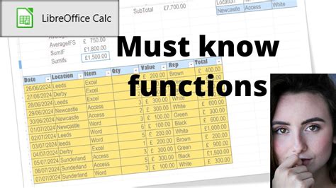 Master Libreoffice Calc Top Functions You Need To Know In 2024 Youtube