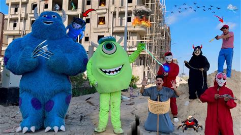 فيلم🔥نزول مارد وشوشني وشلبي من عالم الكارتون وهجوم العصابه عليهم لقتلهم