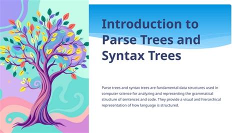Introduction Of Syntax Tree And Parse Tree Pptx