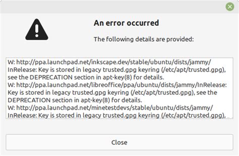 Warning Key Is Stored In Legacy Trustedgpg Keyring · Issue 762
