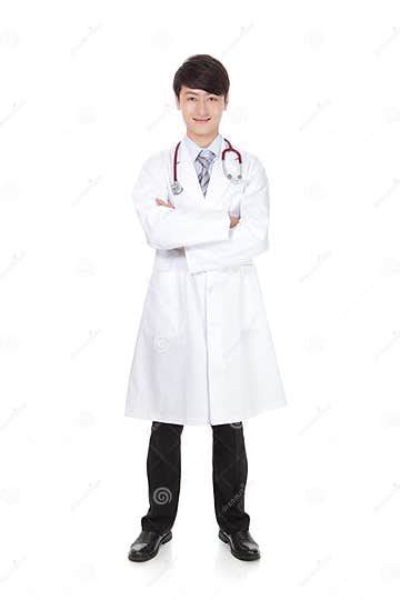 Male Medical Doctor In Full Length Stock Image Image Of Happy Asian