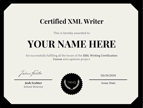 Xml Writing Certification Course Technical Writer Hq