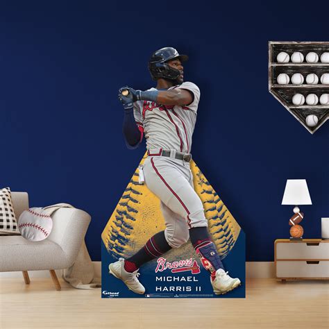 Michael Harris Ii Life Size Stand Out Official Mlb Atlanta Brave Fathead