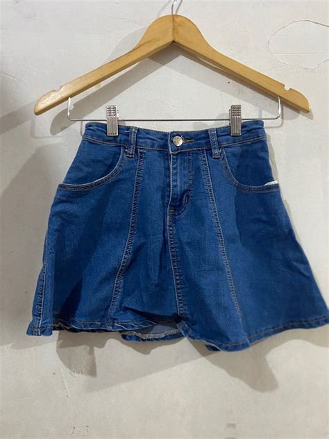 Denim Palda With Belt Holder On Carousell