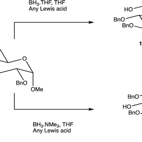 Selective Benzylidene Ring Opening Dependent On The Borane Ligand Download Scientific Diagram
