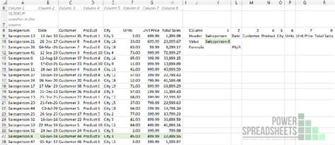 Excel VLOOKUP Multiple Columns In Easy Steps Example Workbook