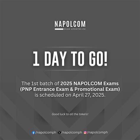 Napolcom Exam Na Bukas 🎉 This Year S 1st Batch Of 2025 Napolcom