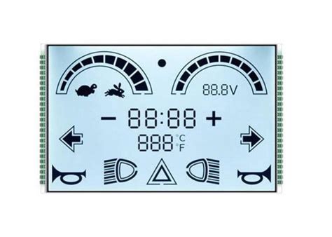 Custom 5v Lcd Display Screen Seven Segment Speedometer Car Speed Meter