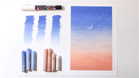 오일파스텔 기초 풍경화 그리기 Oil Pastel Tutorial For Beginners Youtube
