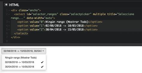 Making Multiple Selector With Bootstrap Select Code