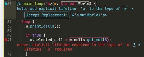 Rust Mutable Reference To An Element Of A Vec And Lifetime Of Struct