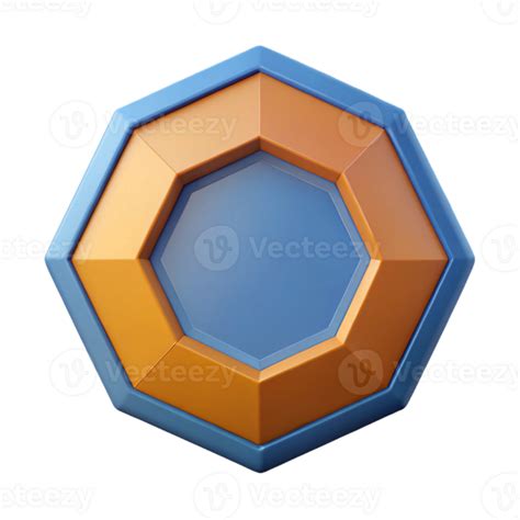 Inspired Avant Garde Octagon Pattern Symmetrical Flat Color Crisp Edges With Scalable Design