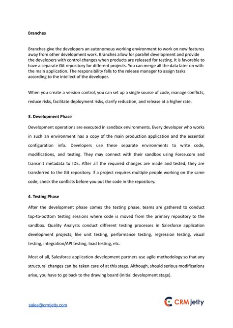 Salesforce Development Lifecycle Detailed Phases Pdf