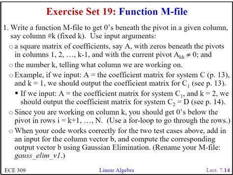 Solved Exercise Set 19 Function M File 1 Write A Function