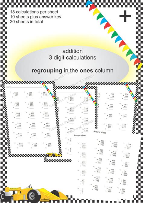 Addition Algorithm 3 Digit Regrouping Ones Column