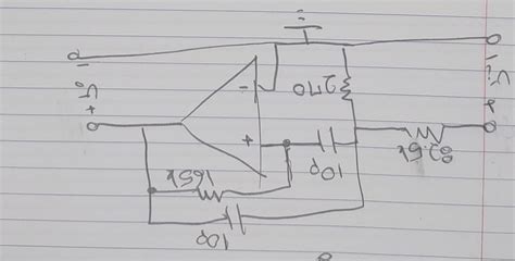 Solved Find The Transfer Function Of The Above Circuit Chegg Com