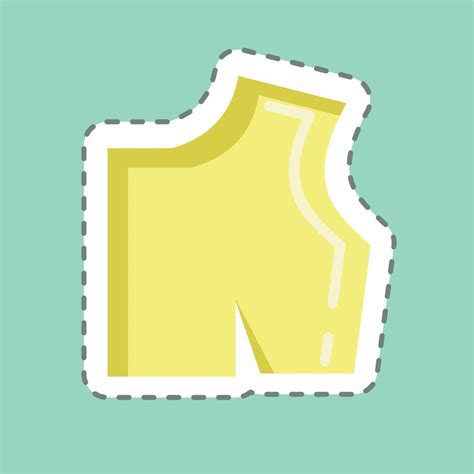 Sticker Line Cut Sewing Pattern Suitable For Education Symbol Simple