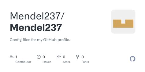 Github Mendel237mendel237 Config Files For My Github Profile