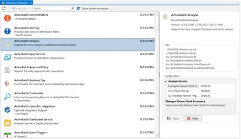 extensions manager