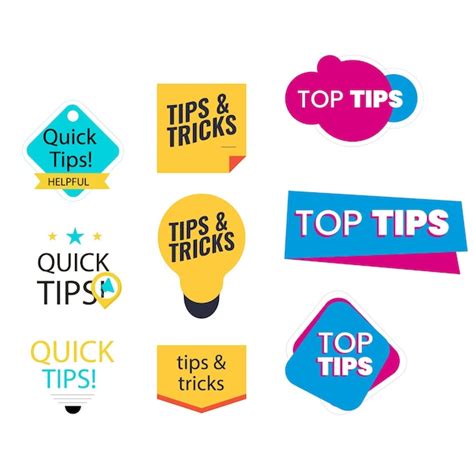 Premium Vector Quick Tips Label Vector Flat Style For Tooltip Badge Solution And Advice Banner