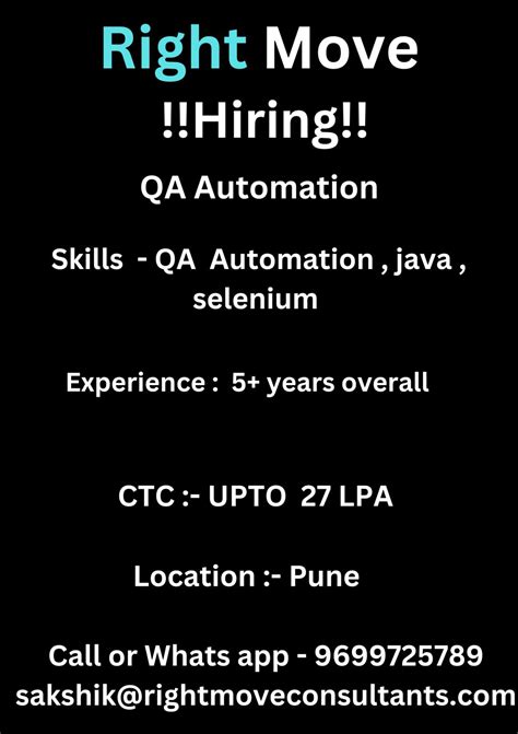 Sakshi K On Linkedin Qa Automation Java Selenium Hiring
