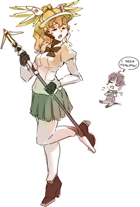 Lilly As Mercy Sketch By Rtil Rkatawashoujo