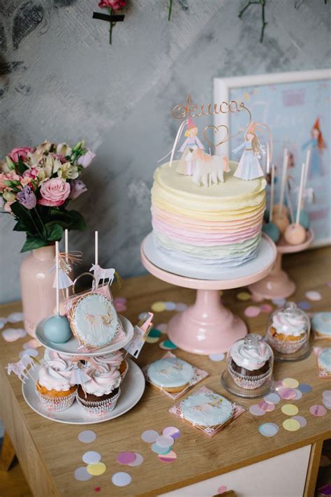 Princess And Unicorn День рождения Праздник Сладкий стол