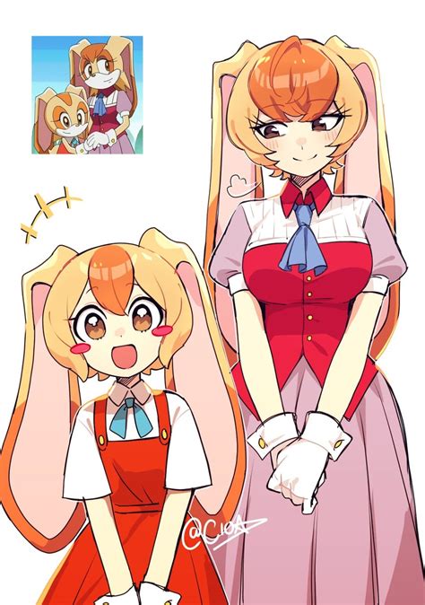 Cream The Rabbit And Vanilla The Rabbit Sonic And More Drawn By Cio Ciosui Danbooru