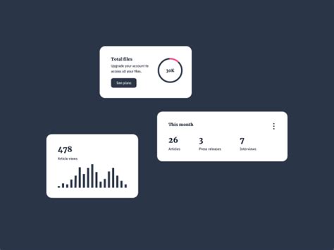 Statistics Designs Created By UI Desgn Daily