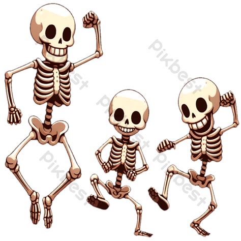 Cute Dancing Skeletons Png Images Eps Free Download Pikbest