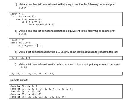 solved problem 3 list comprehensions this problem tests