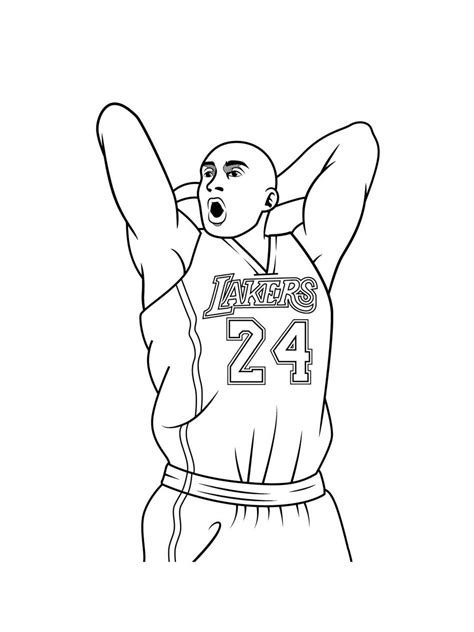 Coloring Pages Kobe Bryant