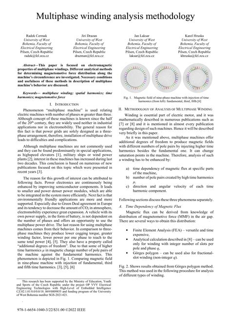 Pdf Multiphase Winding Analysis Methodology