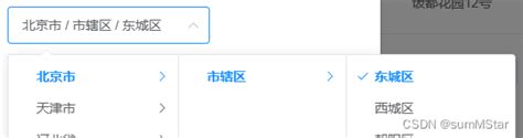 Vue使用element级联选择器实现选择国内地址（到区县）vue地区选择器 Csdn博客