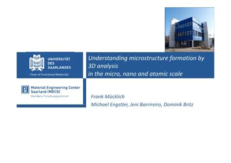 Ppt Understanding Microstructure Formation By 3d Analysis In The