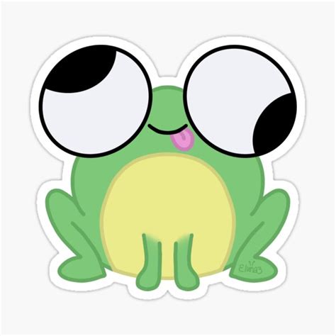 Derpy Frog Sticker By Artsyyluna Redbubble