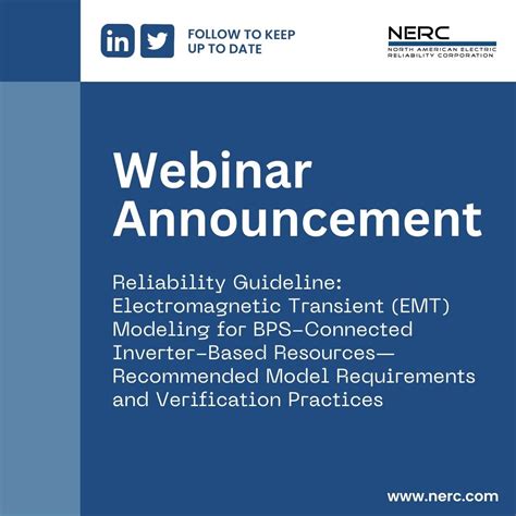 Nerc On Twitter New Reliability Guideline Provides Recommendations For Model Requirements