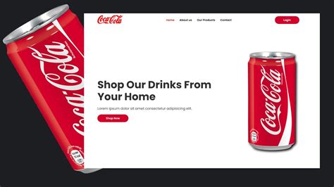 How To Create Responsive Html Css Website Coca Cola Landing Page