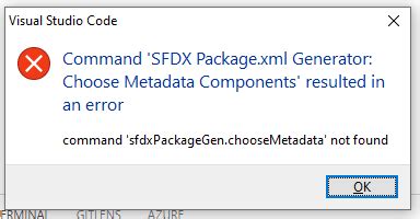 Unable To Retrieve Metadata With Latest Sfdx Cli Issue 99 Vignaesh01 Sfdx Package Generator