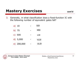 Module Fixed Function Logic Devices PROF Pdf Physics Science