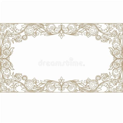 Decorative Antique Vector Border Luxurious Classic Certificate Diploma