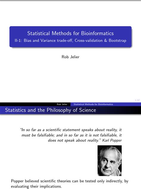 Statistical Methods For Bioinformatics Lecture 2 Pdf Cross