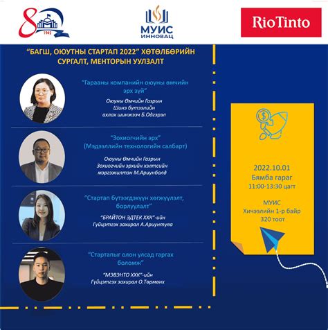 “Багш оюутны стартап 2022” хөтөлбөрийн сургалт менторын уулзалт… Монгол Улсын Их Сургууль