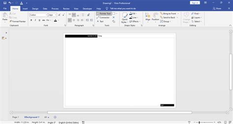 How To Change The Title And Border In Microsoft Visio